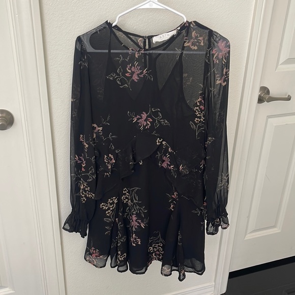 Astr | Dresses | Astro Floral Chiffon Dress | Poshmark